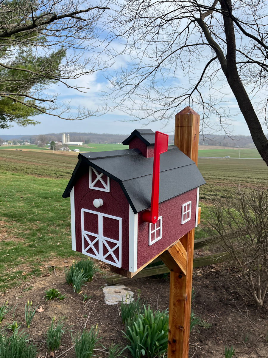 Dutch Barn Mailbox Made from Durable Poly Lumber | Amish Made | KP002D ...