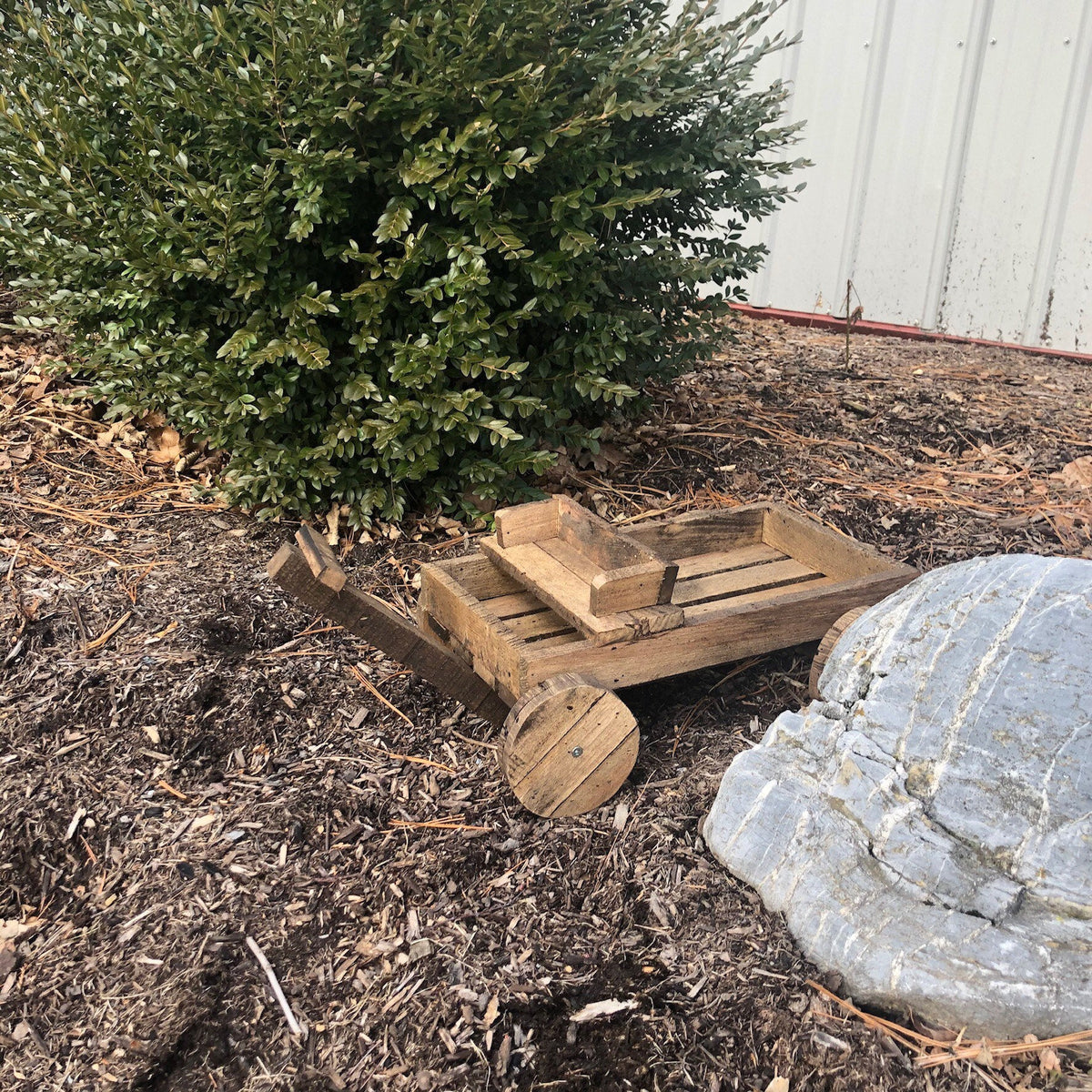 Wooden Wagon Planter | Hickory Wood Garden Decor | Amish Made – Stone ...
