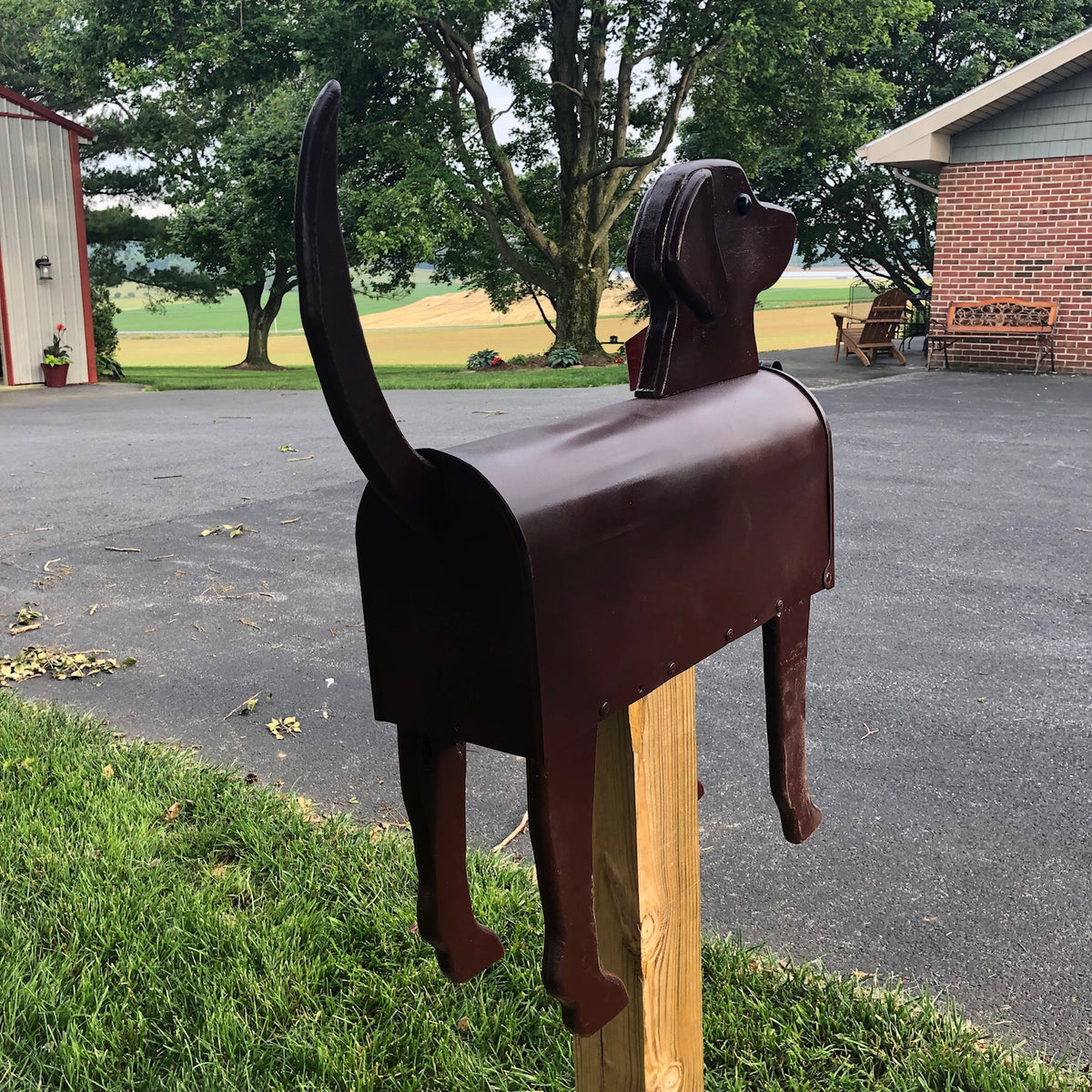 Chocolate Lab | Unique Dog Mailbox | pp003 – Stone Bridge Collections