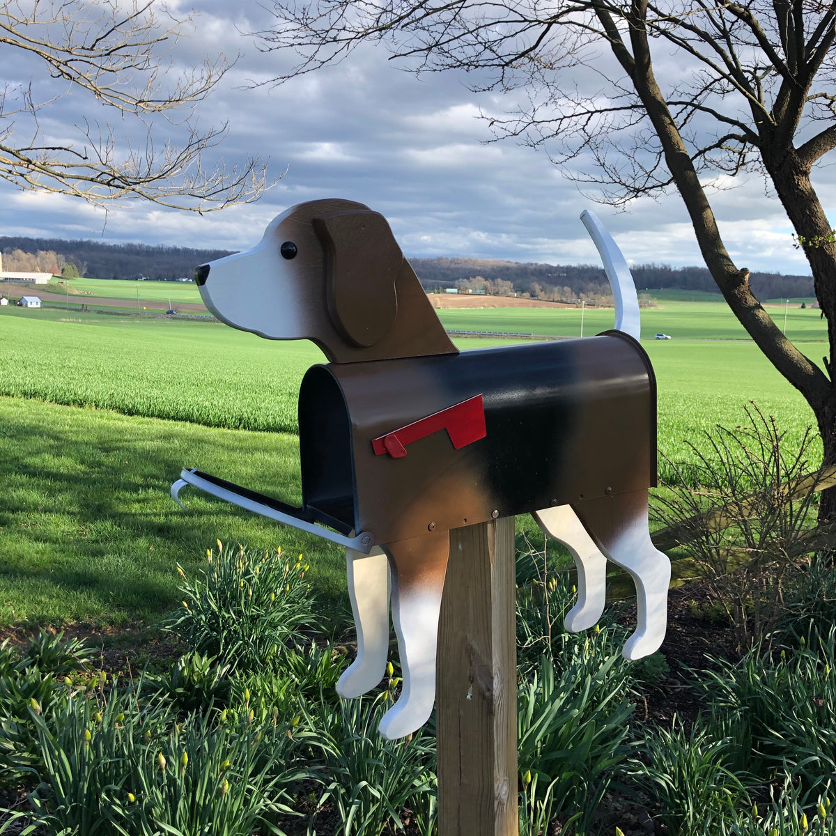 Beagle Mailbox | Unique Dog Mailbox | pp006 – Stone Bridge Collections